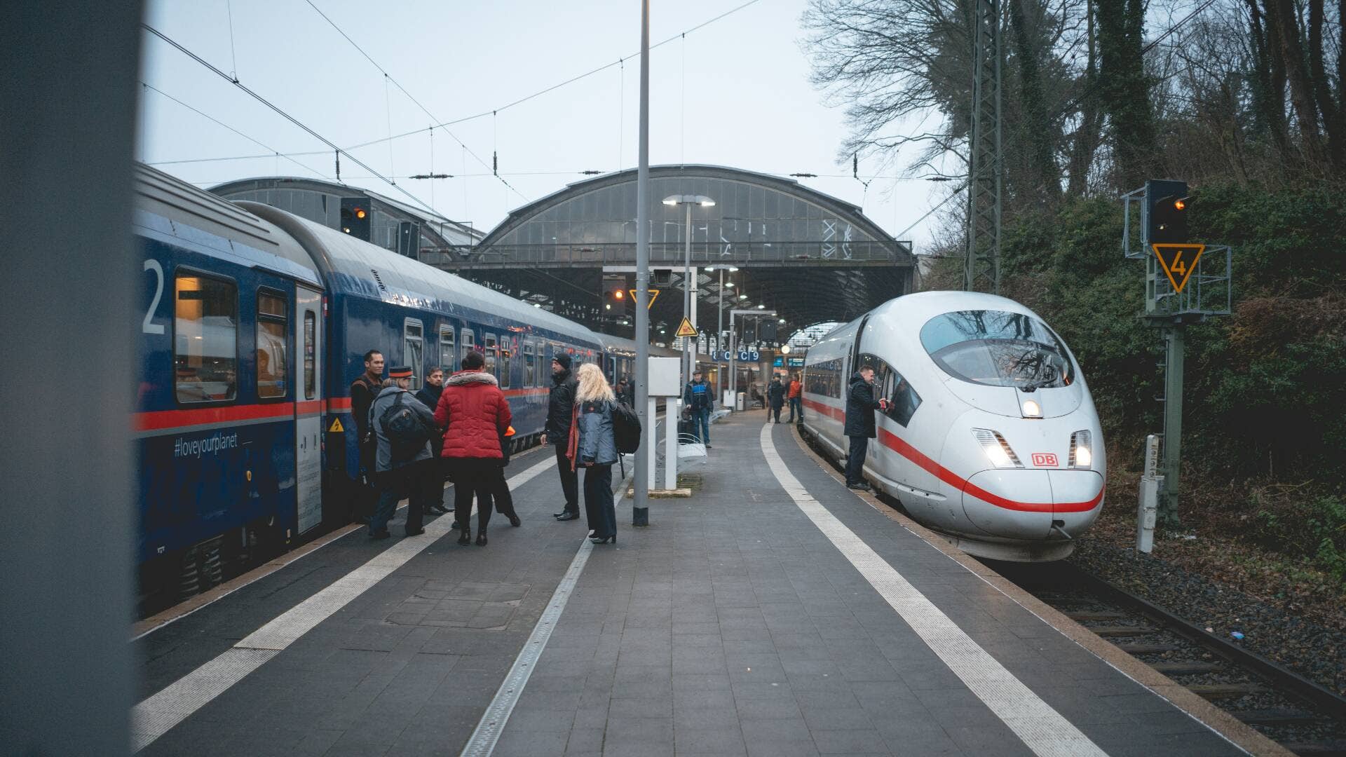European night train cuts spark creative protests at rail stations ...